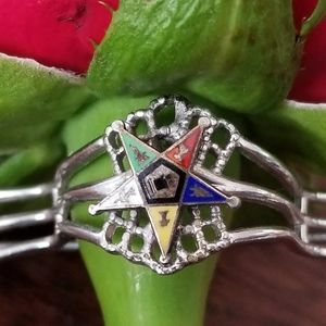 Vintage | Jewelry | Vintage Order Of The Eastern Star Posy Pin Brooch ...